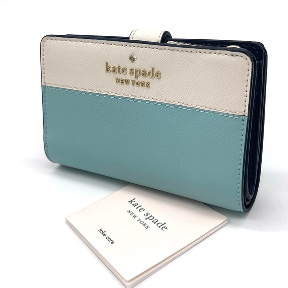 kate spade | Bags | Kate Spade Colorblock Medium Compact Bifold Wallet ...